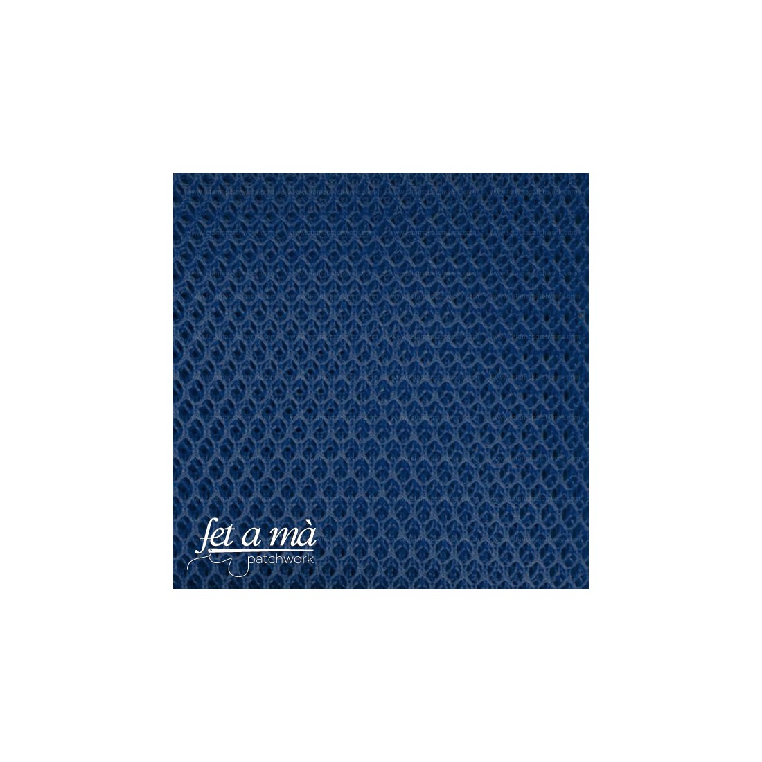 Tela de rejilla Mesh Fabric Azul oscuro