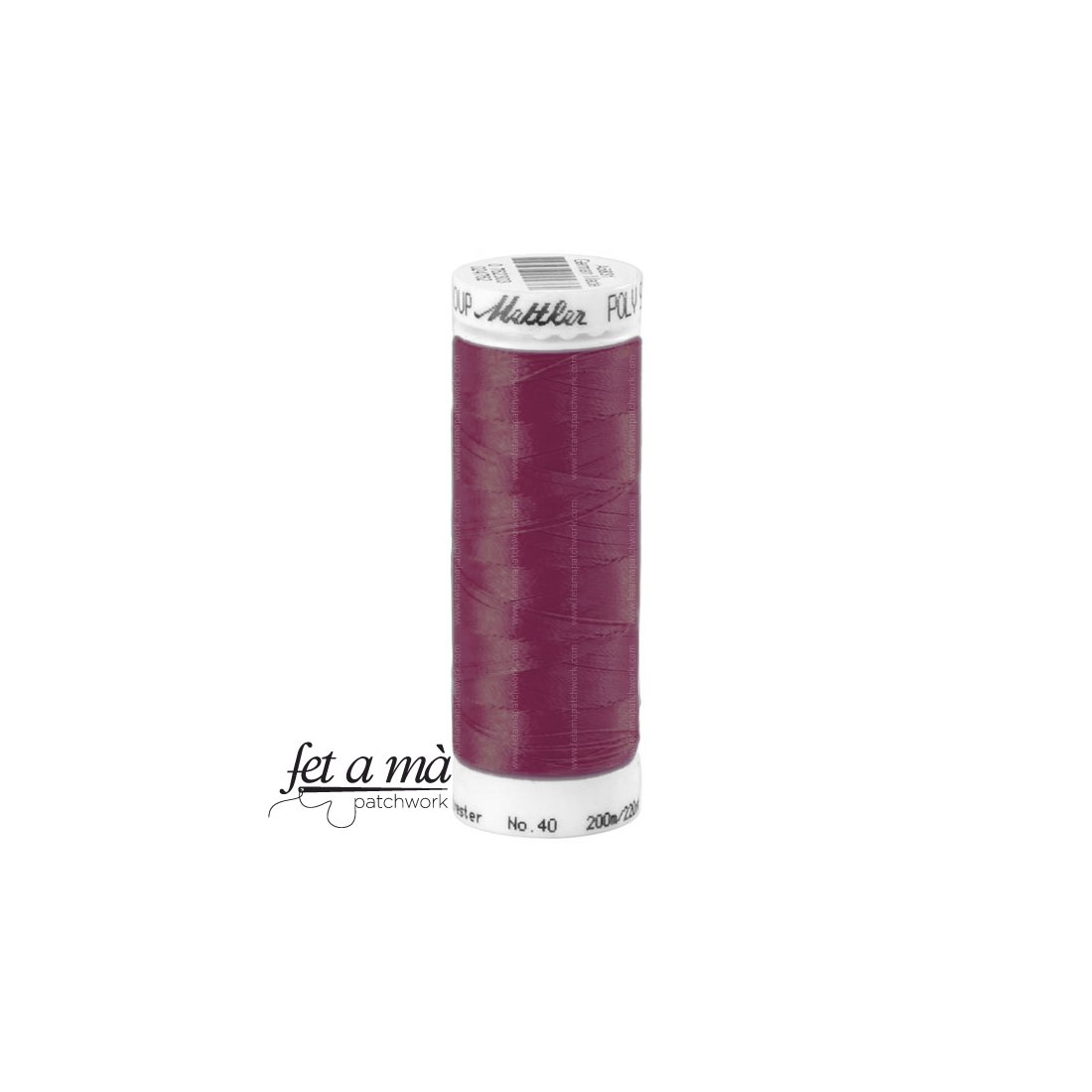 Hilo Mettler Poly Sheen 200 m Borgoña