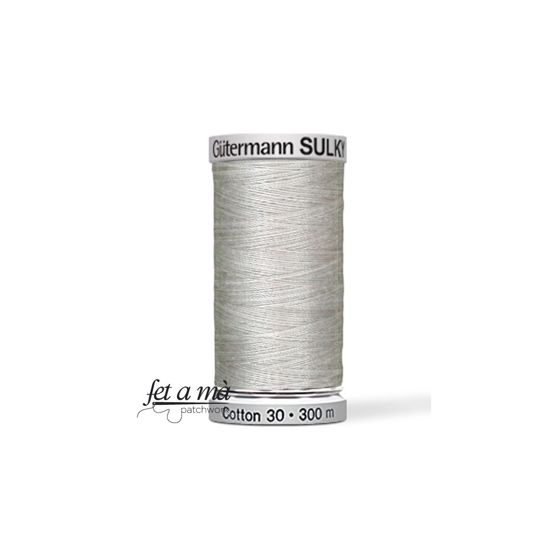 Hilo Gütermann Sulky 300 m Matizado Beige y gris